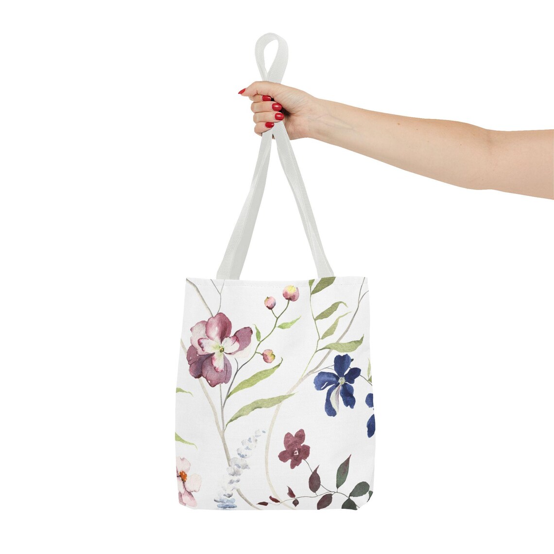 Floral Pattern Tote Bag (AOP) - Etsy