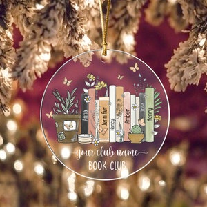 Personalized Book Club Ornament Custom Book Club Gift Book - Etsy