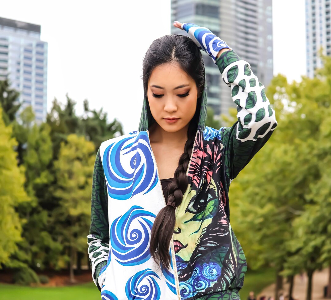 Enchanted Forest Hooded Graphic Jacket / Peruvian Graphic Jackets ...