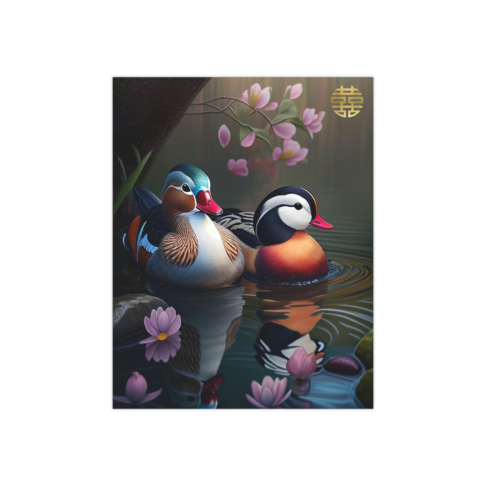 Mandarin Ducks, Feng Shui, Satin Posters (300gsm) - Etsy