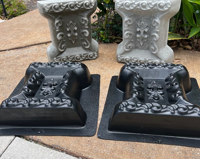 Noble Concrete Bench Leg Mold Set. Professional Durable Concrete Molds ...