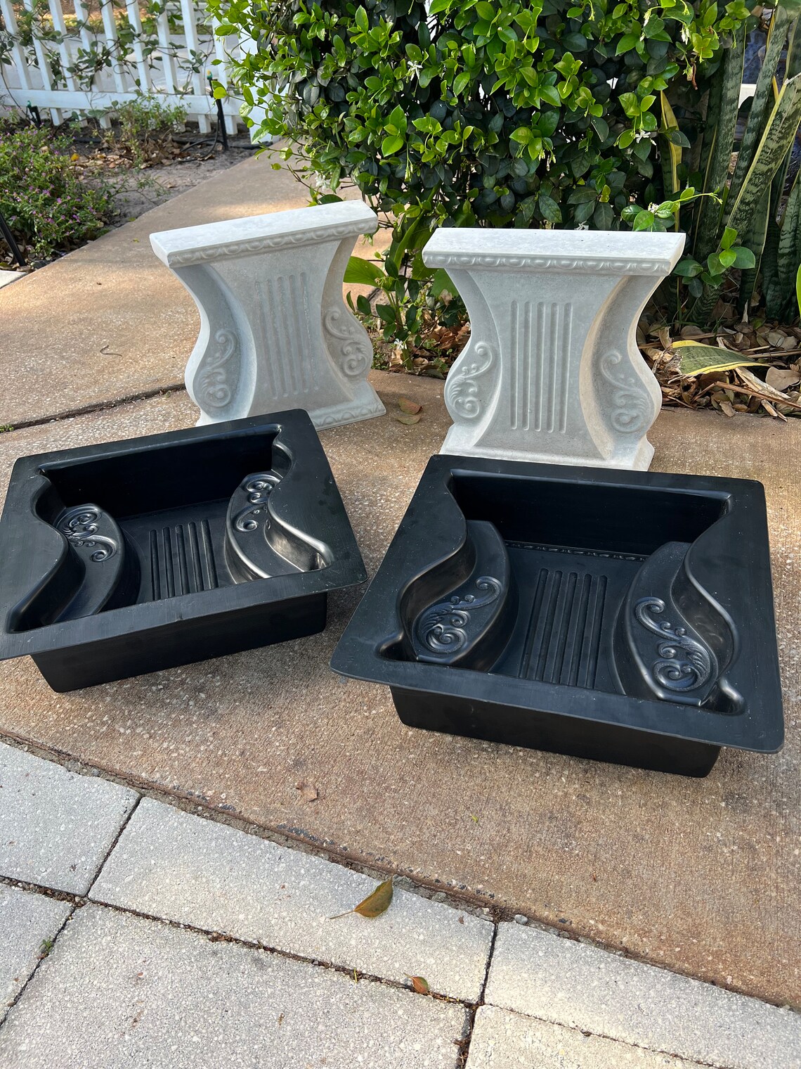 Large Roman Concrete Bench Leg Mold Set - Etsy