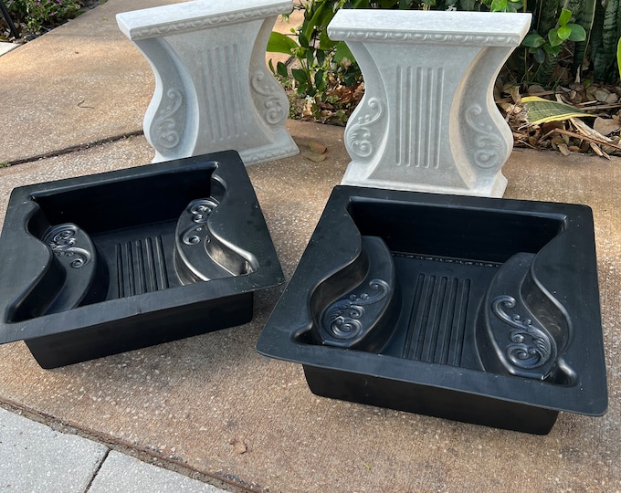 Large Roman Concrete Bench Leg Mold Set - Etsy
