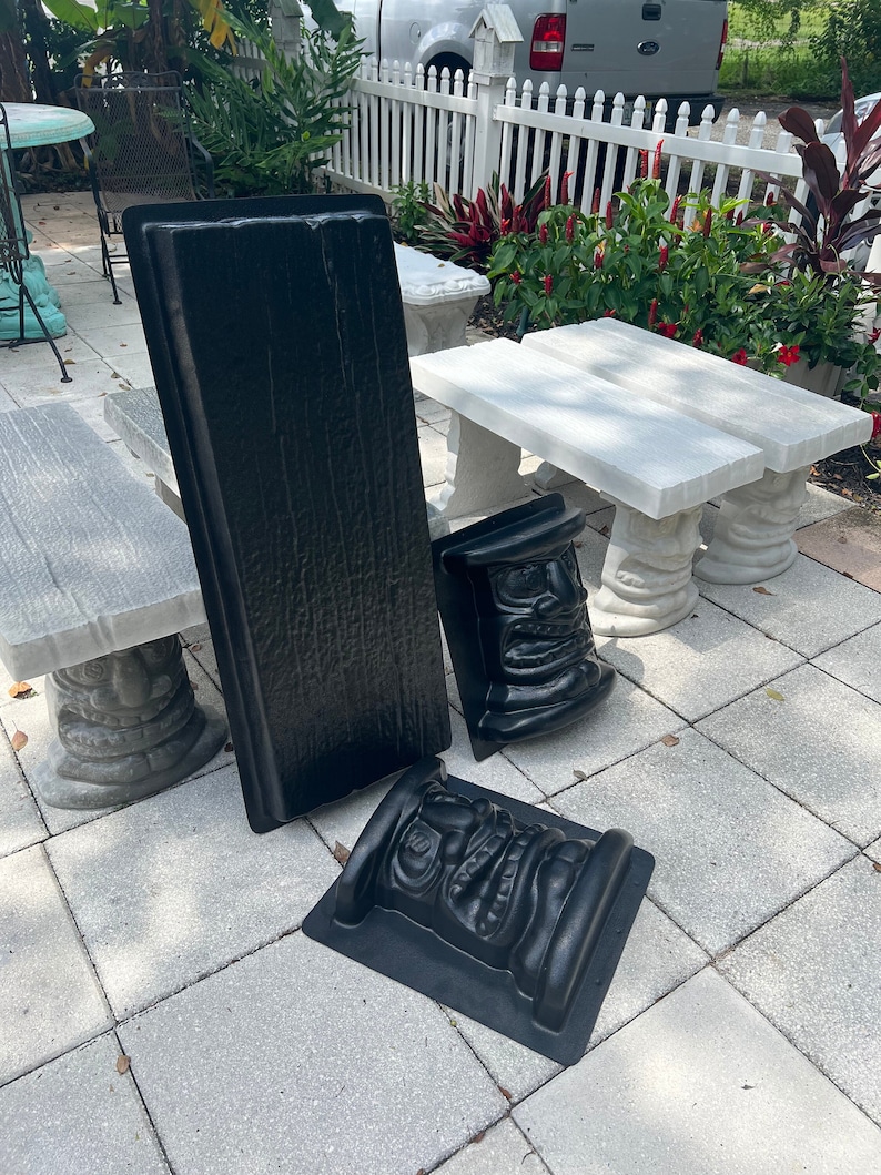Tiki Concrete Bench Mold Set: Commercial Grade ABS - Etsy