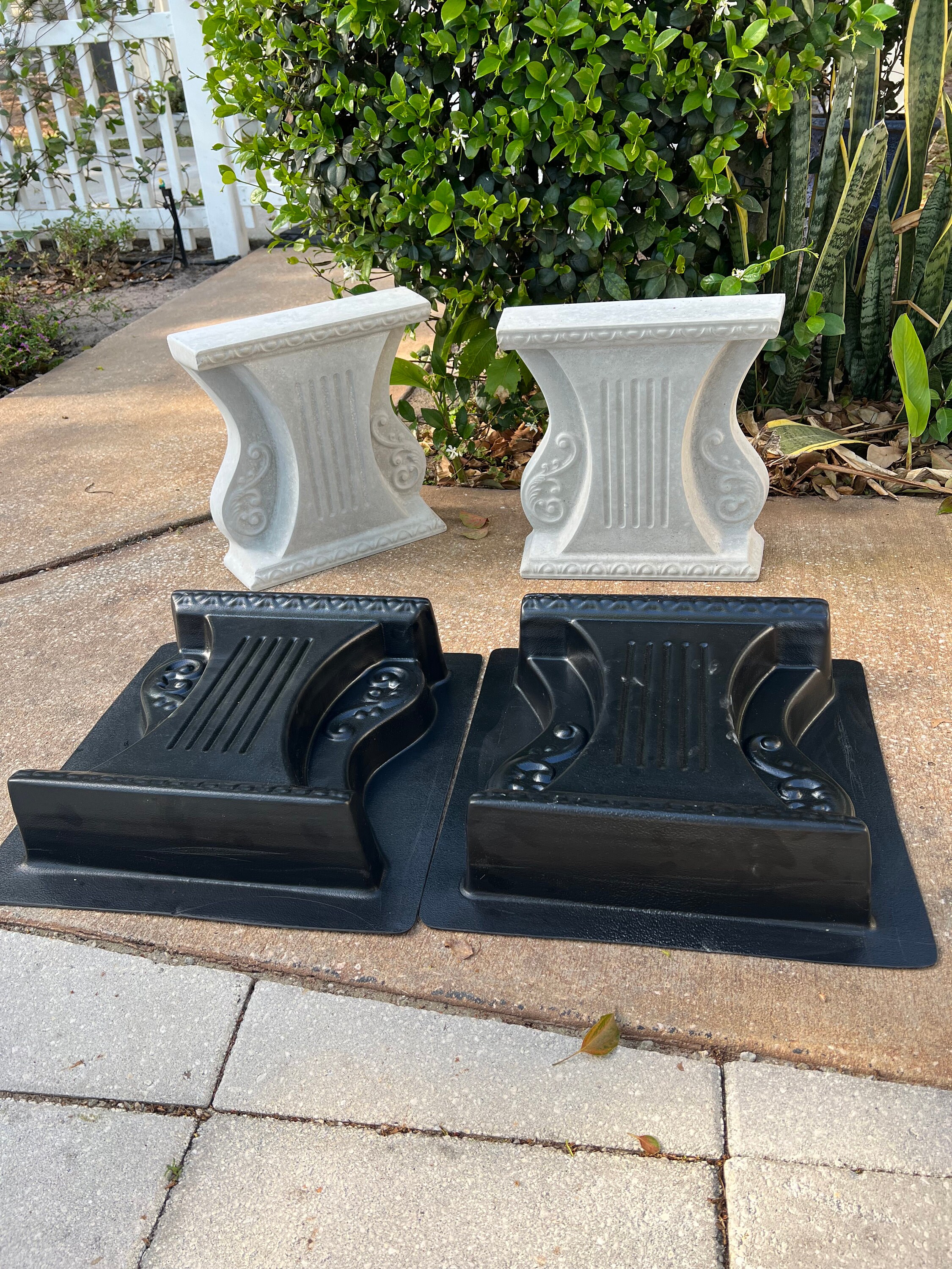 Large Roman Concrete Bench Leg Mold Set - Etsy