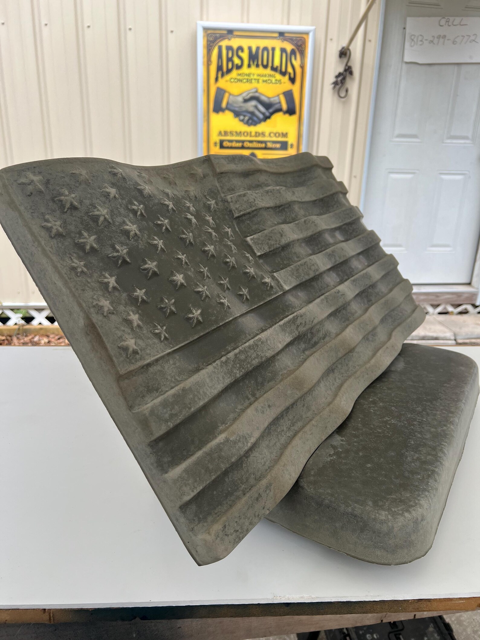 American Flag Concrete Mold Set - Etsy