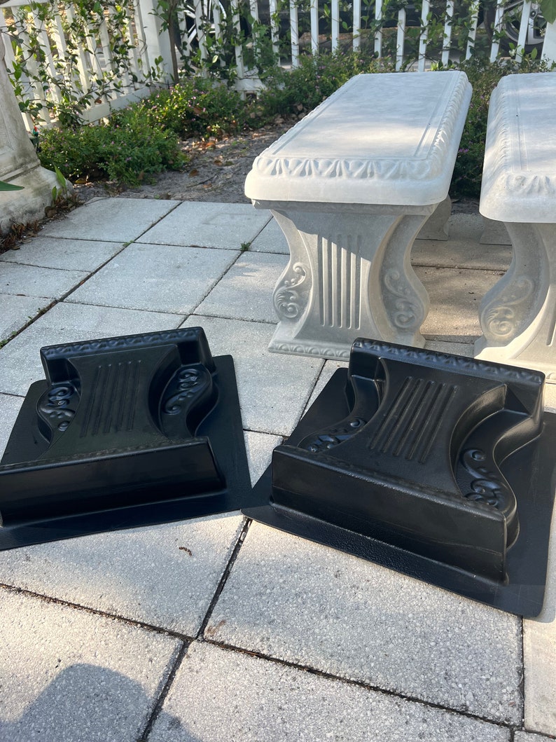 Large Roman Concrete Bench Leg Mold Set - Etsy