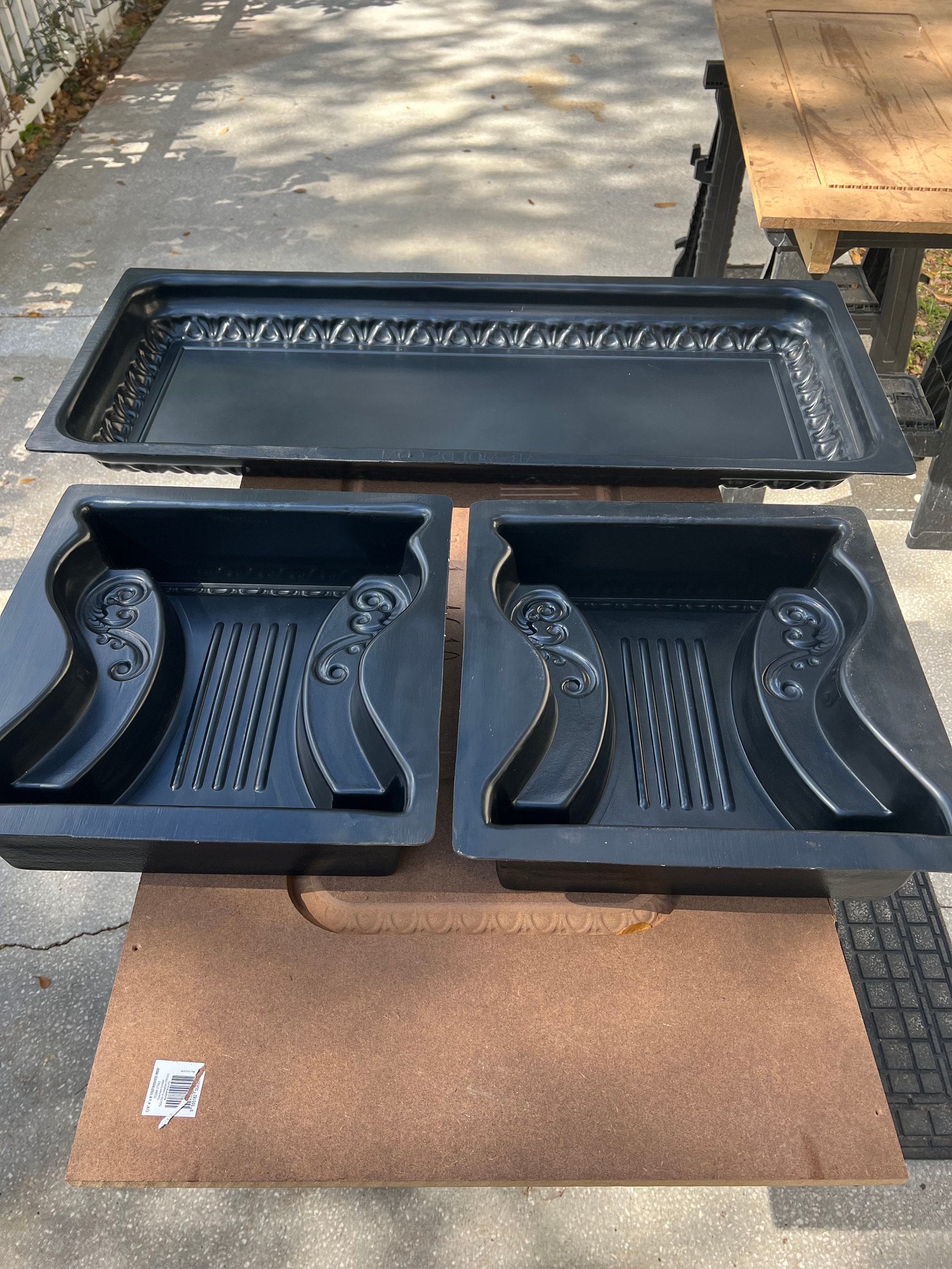 Roman Concrete Bench Mold Set: Includes Leg and Top Molds - Etsy