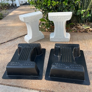 Noble Concrete Bench Leg Mold Set. Professional Durable Concrete Molds ...
