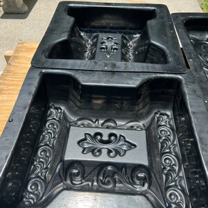 Noble Concrete Bench Leg Mold Set. Professional Durable Concrete Molds ...