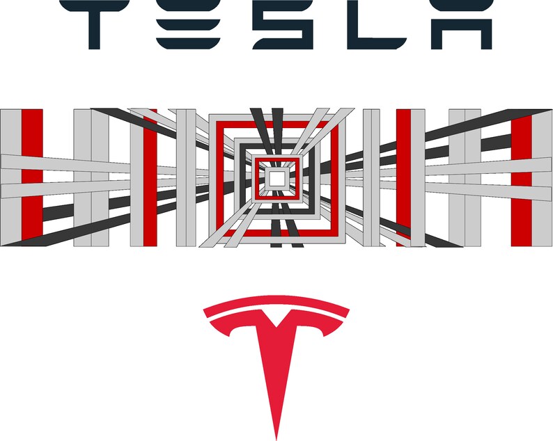 Tesla Plaid Logo Pack SVG Vector - Etsy