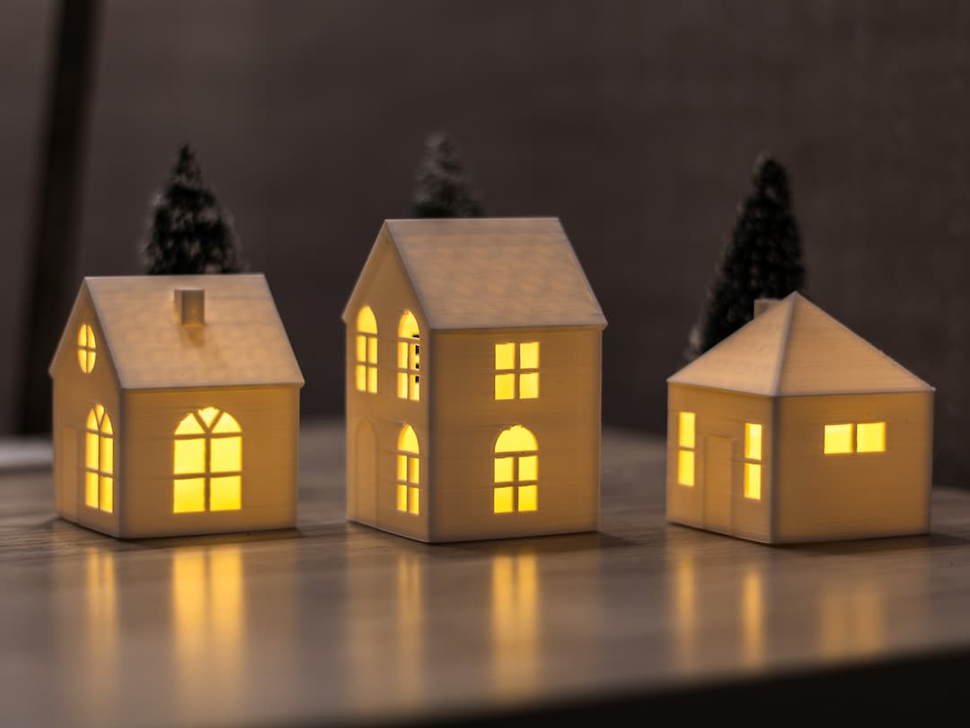 Enchanting 3d-printed LED Tea Light Houses Choose Warm or Cool White ...