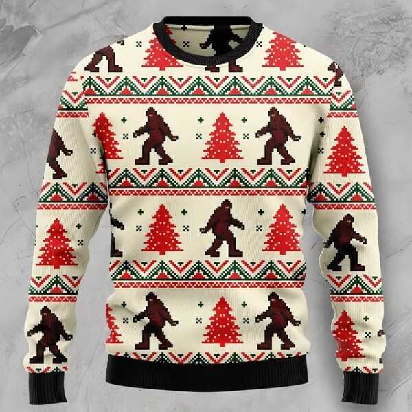 3d Bigfoot Sweater - Etsy
