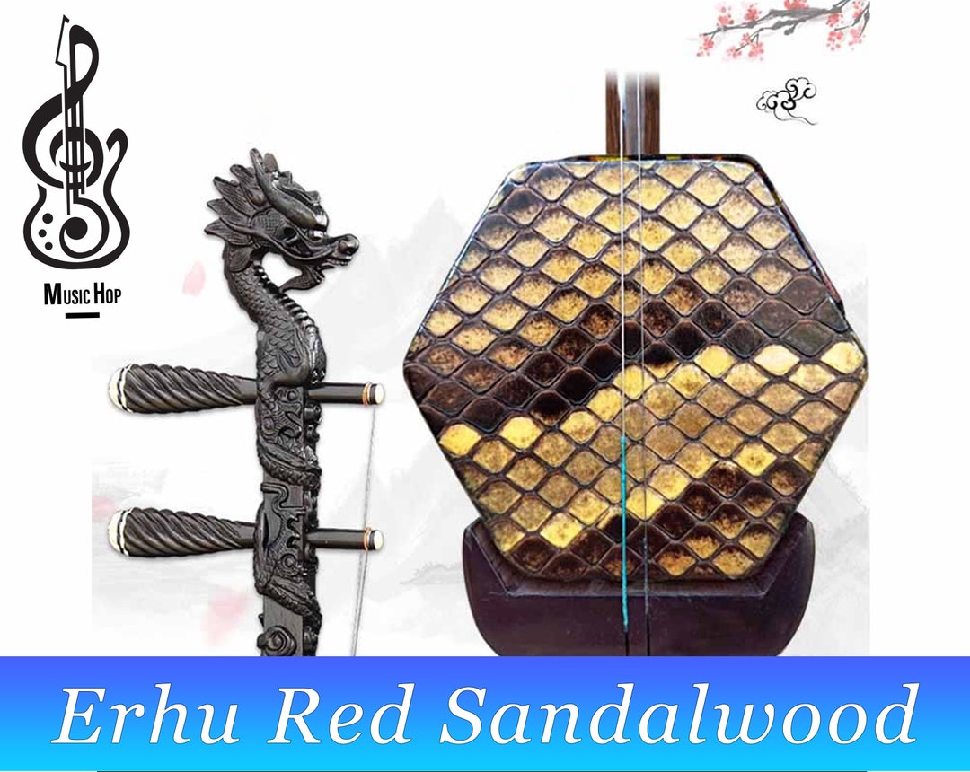 Erhu Instrument Red Sandalwood Dragon - Etsy