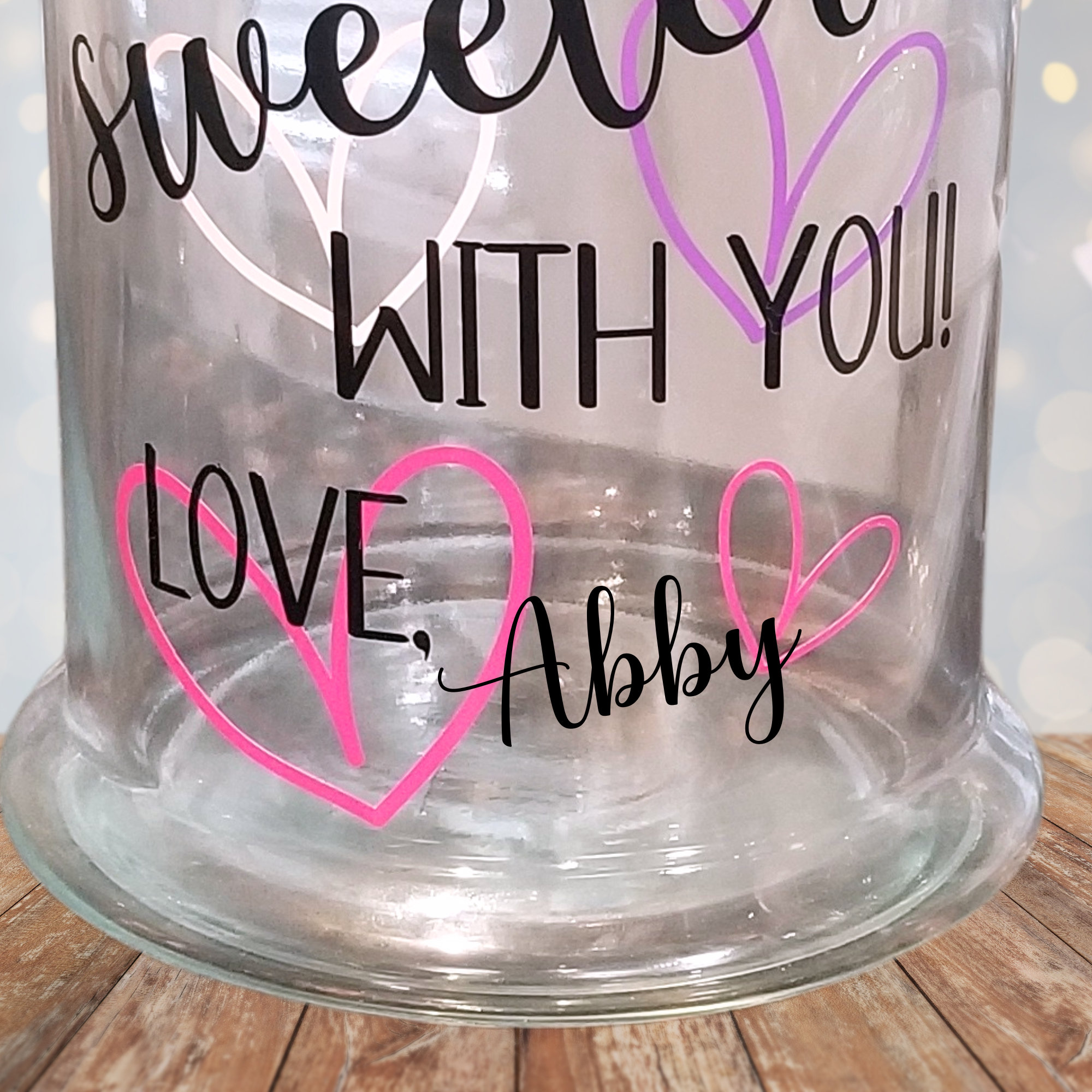 Personalized Candy Jar Gift, Sweet Personalized Couples Gift, Life is ...