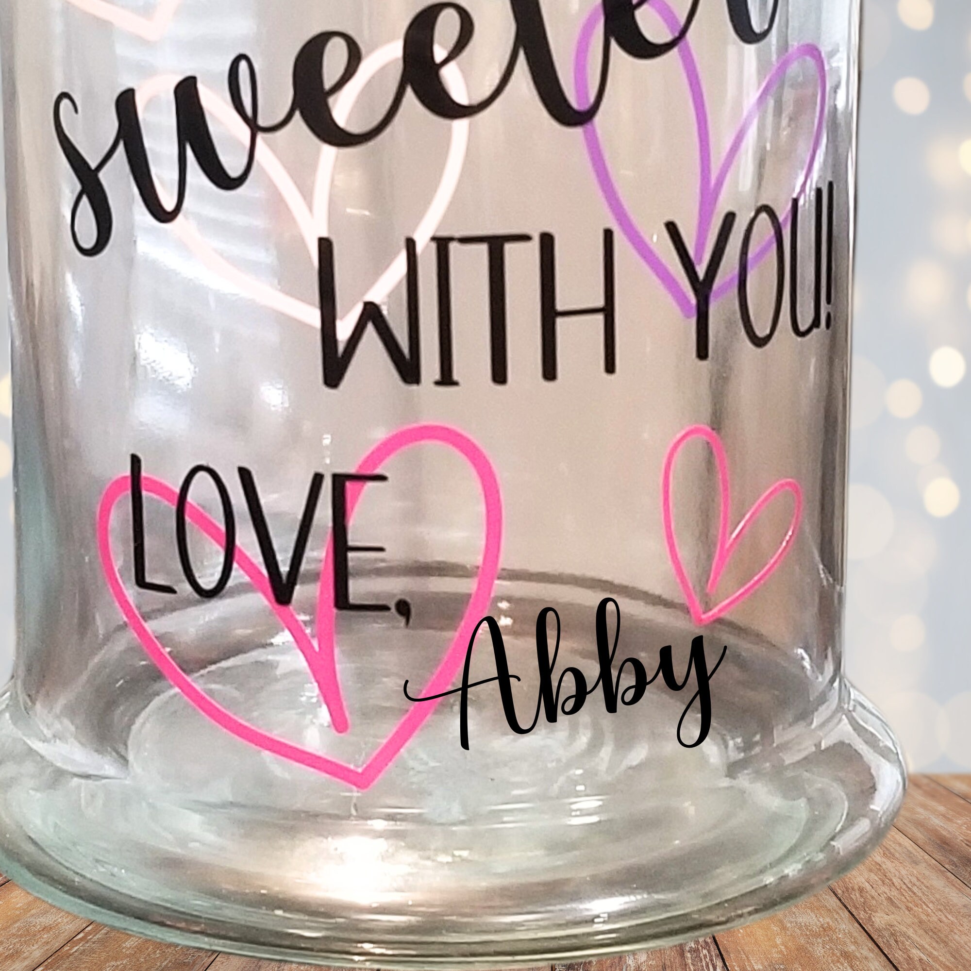Personalized Candy Jar Gift, Sweet Personalized Couples Gift, Life is ...