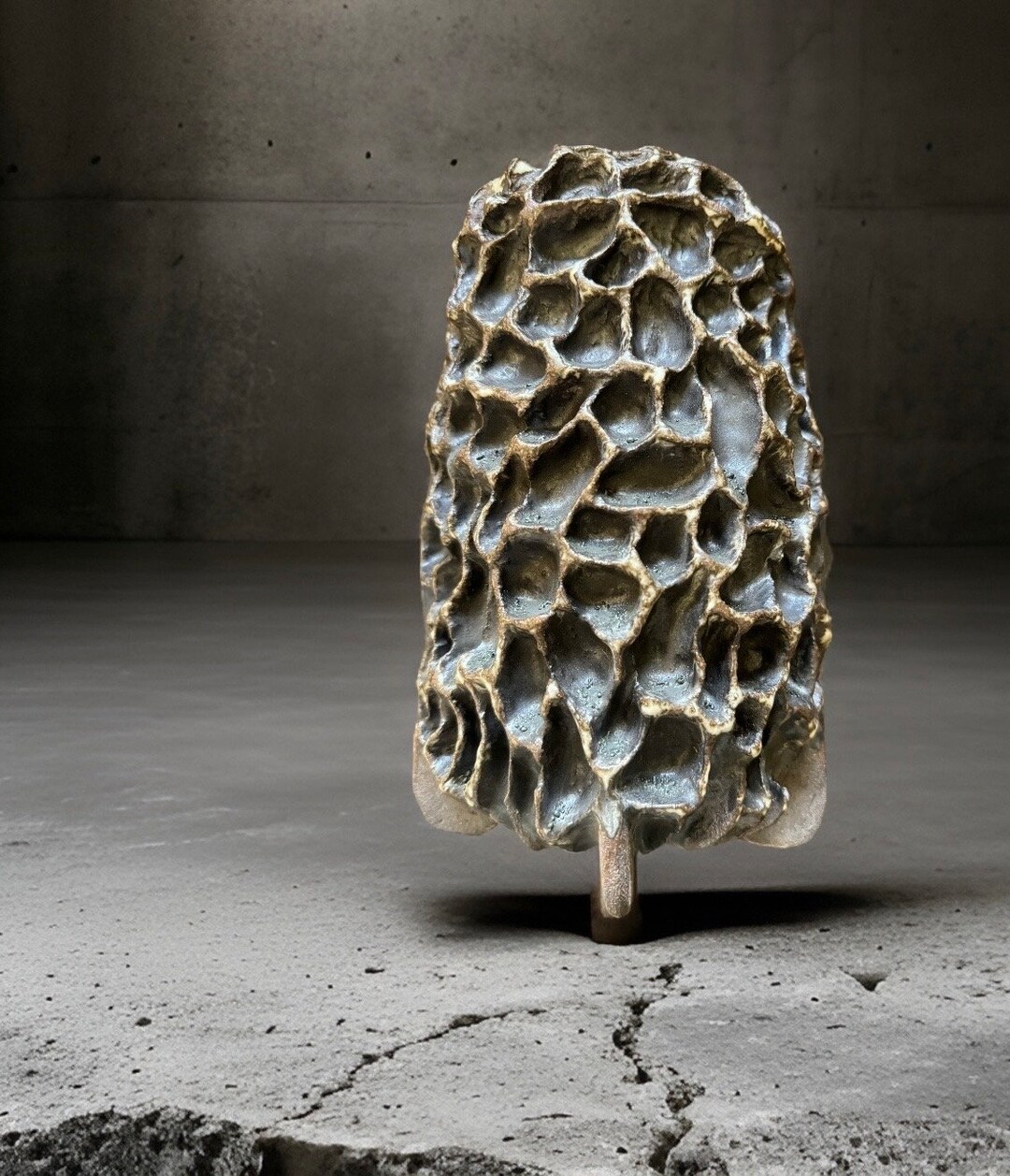 Hand-built Art Ceramic Black/brown/ White Rustic Textures Vase for ...