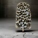 Hand-built Art Ceramic Black/brown/ White Rustic Textures Vase for ...