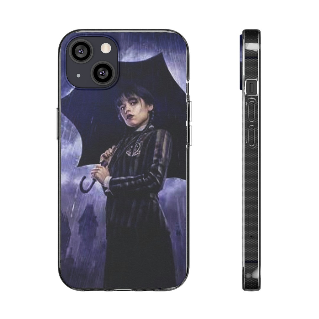 Clear Silicone Wednesday Addams Phone Case - Etsy