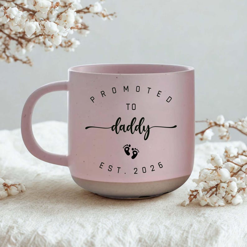 Pregnancy Announcement, New Parents Mug Set,promoted to Daddy Mug ...