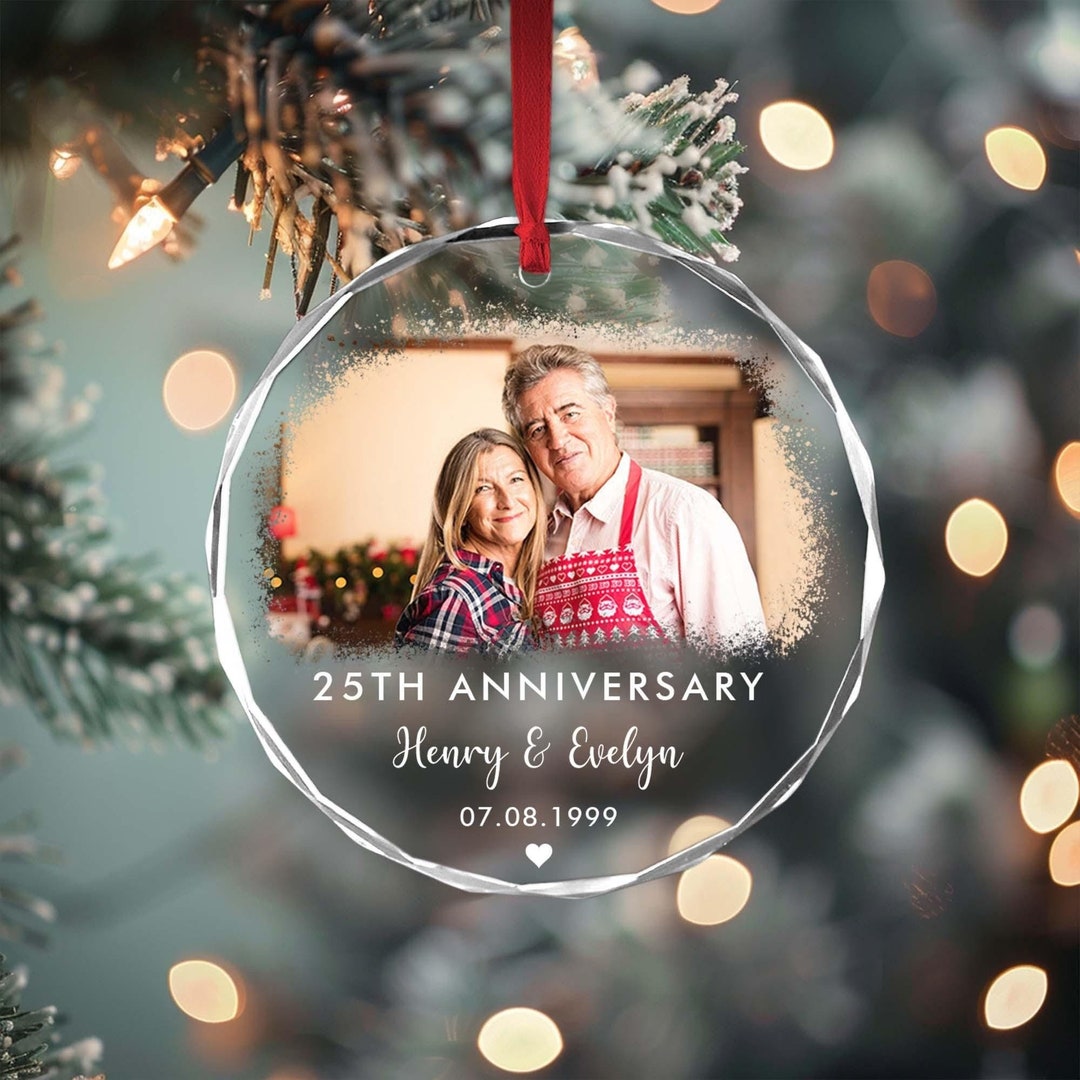 Custom Wedding Anniversary Christmas Ornament,valentines Day Gift for ...