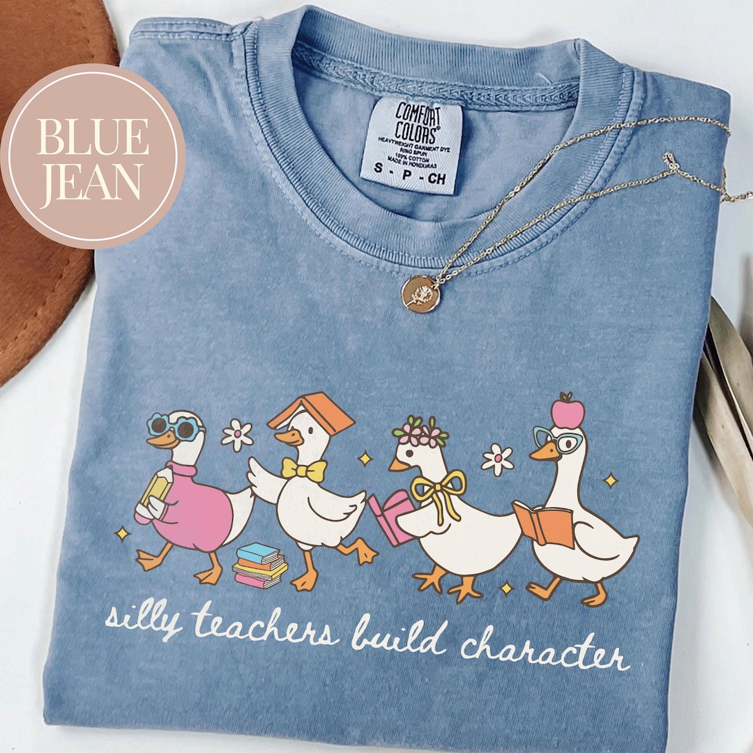 Comfort Colors Silly Teacher Goose Shirt, Silly Goose Teacher Tshirt ...