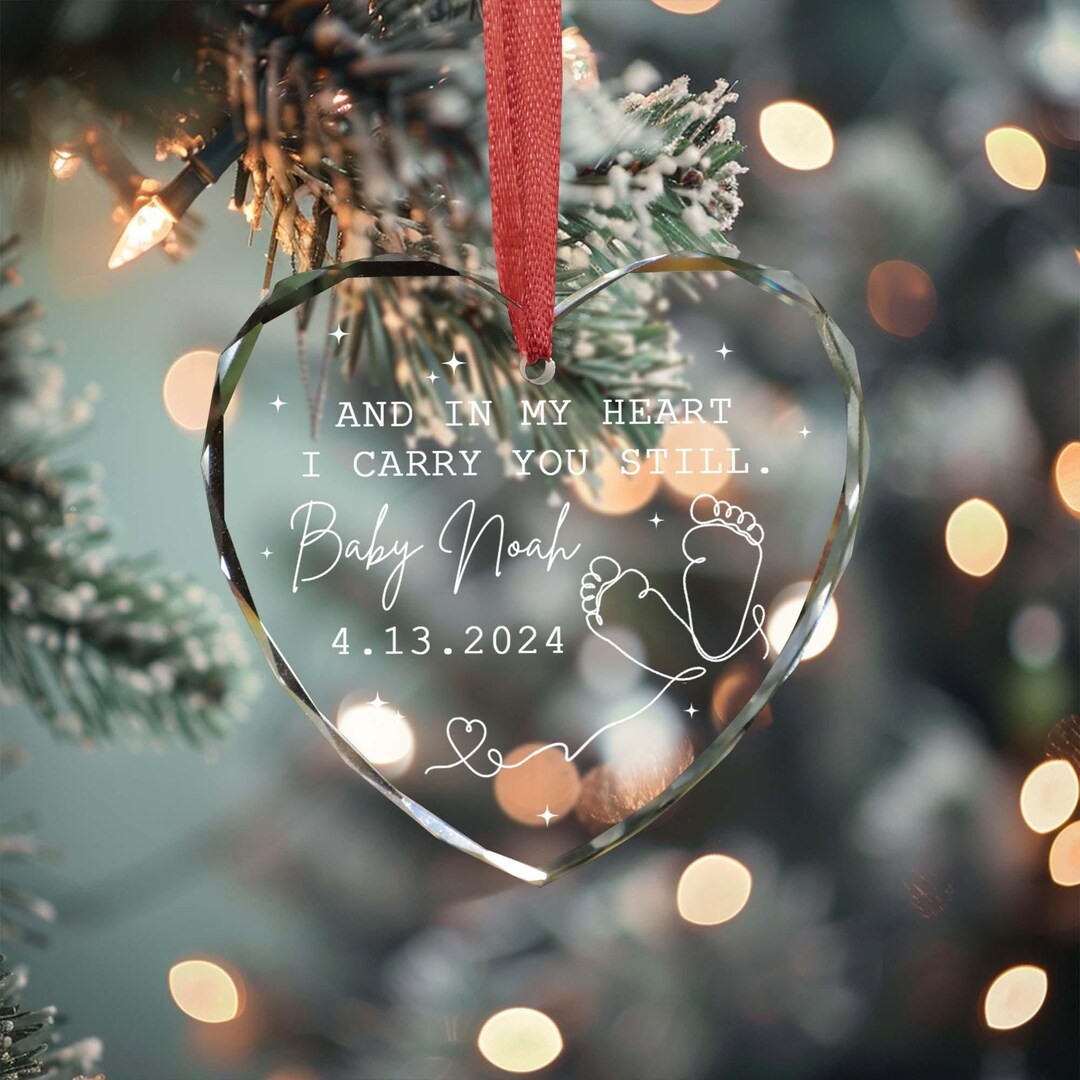 Personalized Baby Memorial Ornament, Sympathy Gift, Miscarriage ...