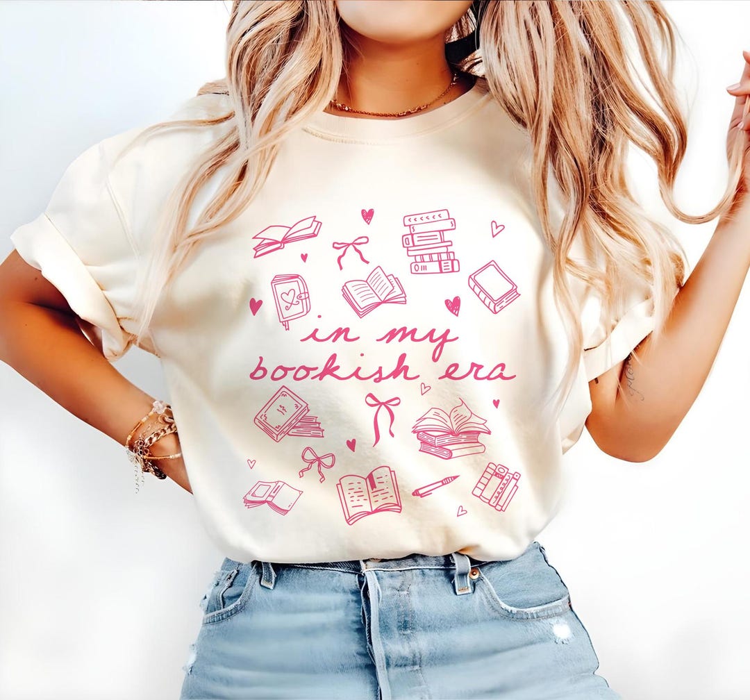 Comfort Colors in My Bookish Era, Bookish Shirt, Book Lover Shirt ...