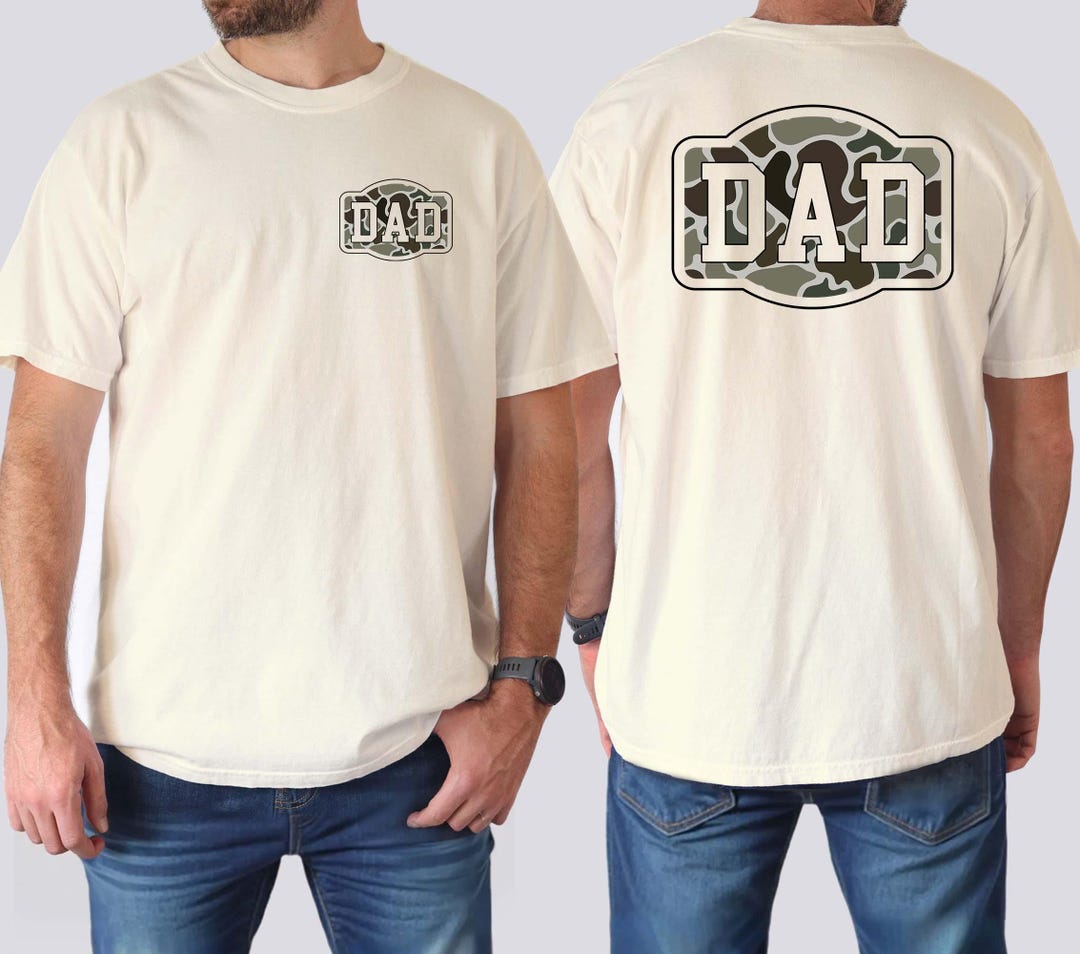 Comfort Colors® Camouflage Dad Shirt, Fathers Day Gift, Dad Shirt ...