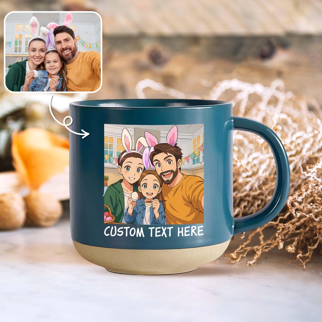 Custom Coffee Mug Cartoon Photo, Personalized Picture Coffee Cup ...