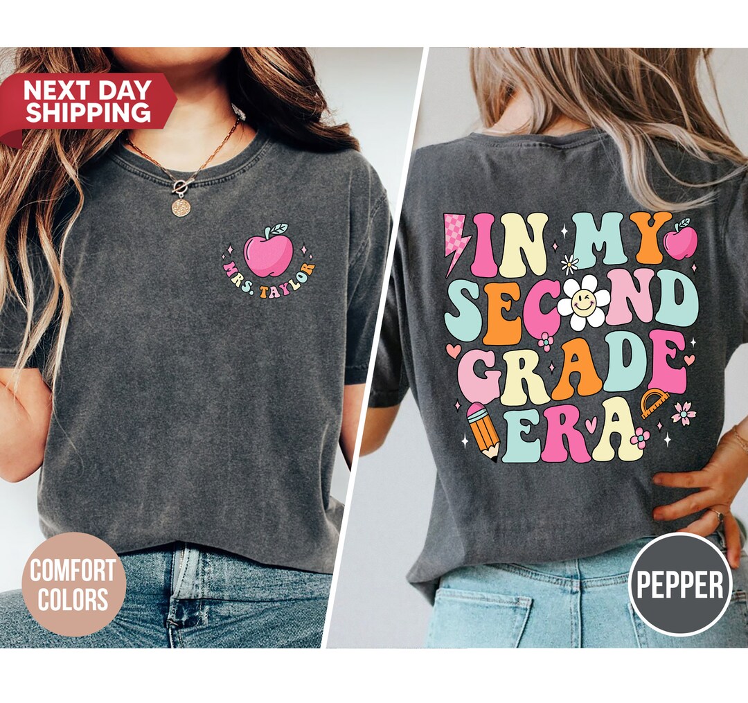 In My Second Grade Era Shirt, 2nd Grade Teacher, Back to School ...