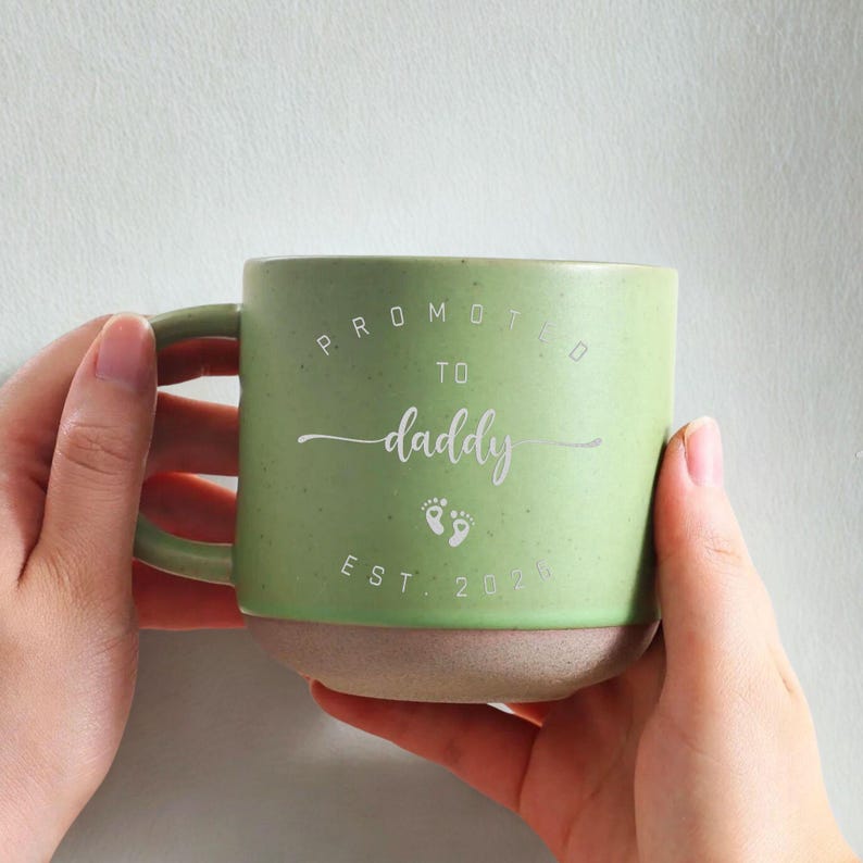 Pregnancy Announcement, New Parents Mug Set,promoted to Daddy Mug ...