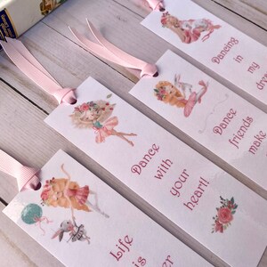Girls Ballet Bookmarks, Ballerina Bookmarks, Dance Gifts, Girls Gifts ...