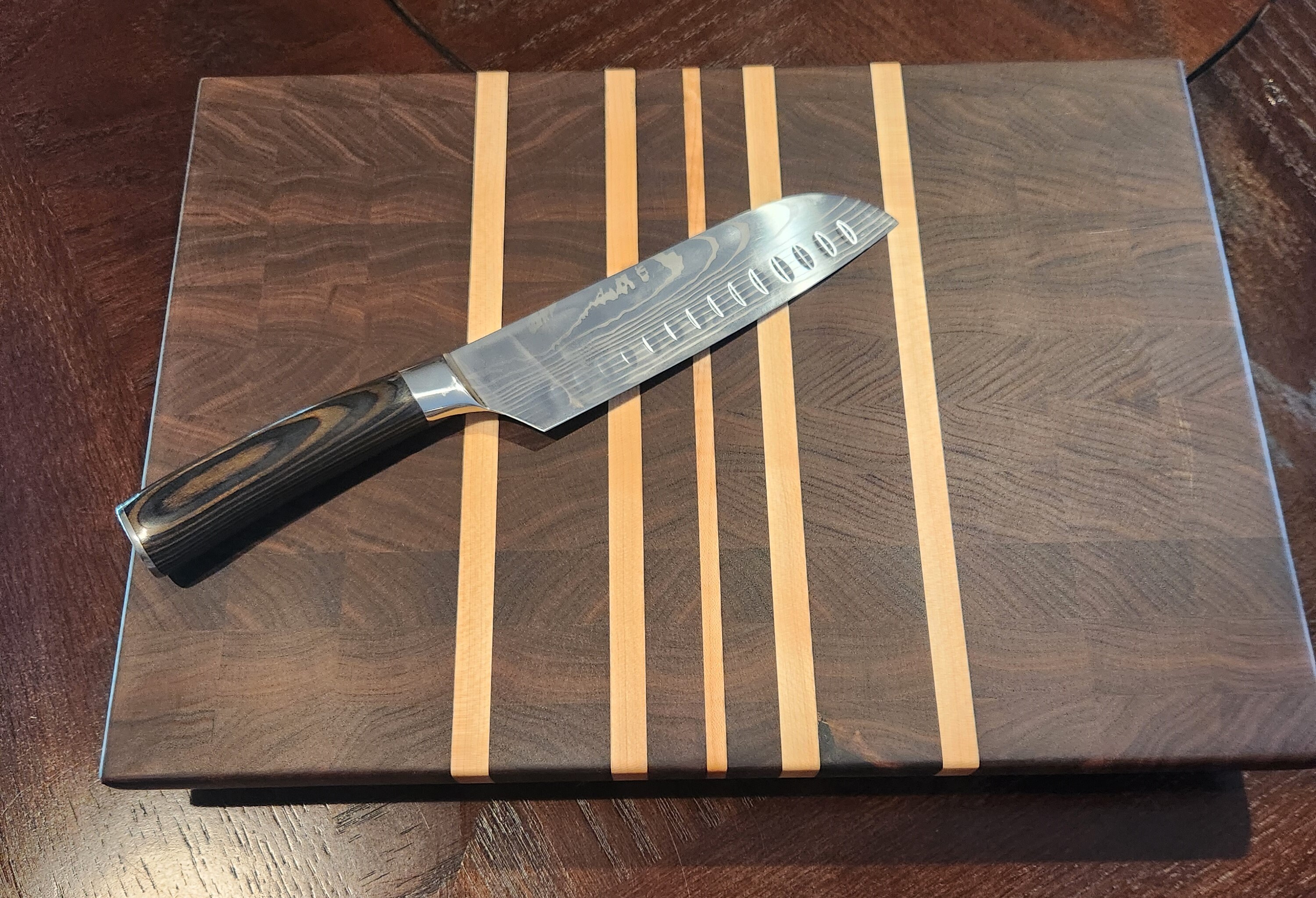 Walnut and Maple End Grain Cutting Board 16x11.5x1.75 - Etsy