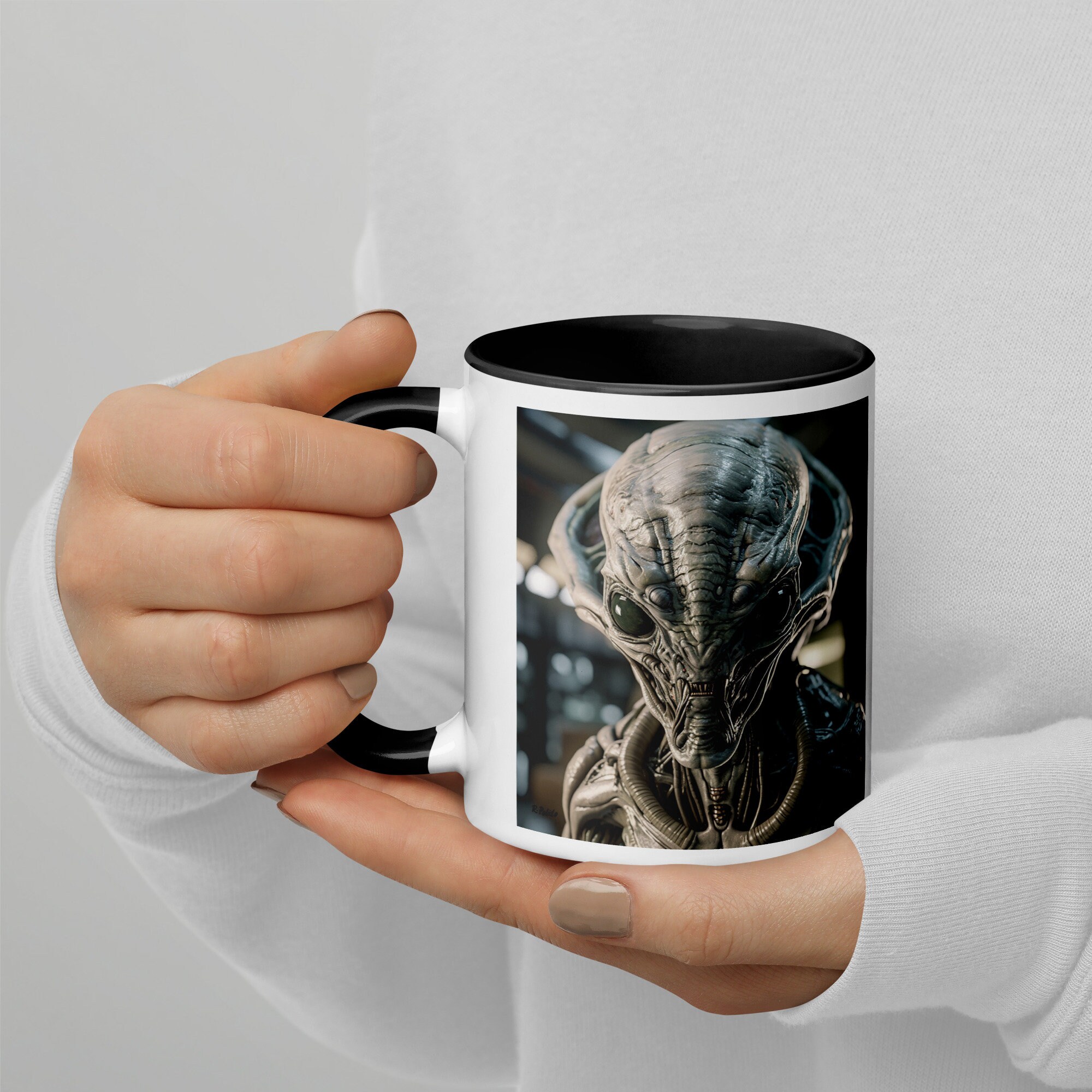 Aliens 001 R. Pulido Mug With Color Inside - Etsy