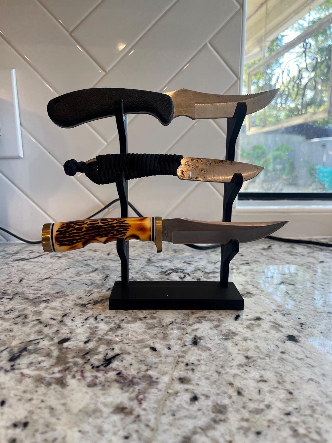 Fixed Blade Knife Display Stand. 3d Printed Knife Storage Rack. Blade ...