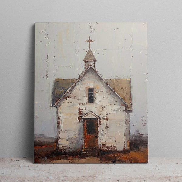 Painting Church - Etsy