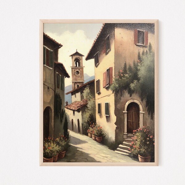 Italian Village Scene - Etsy