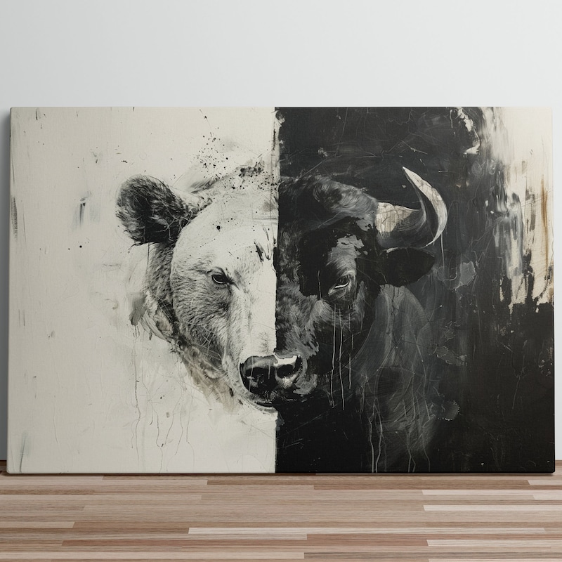 Bull and Bear Trading Art - Etsy