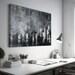 Abstract Market Uptrend Canvas Art Black and White Candlestick Art ...