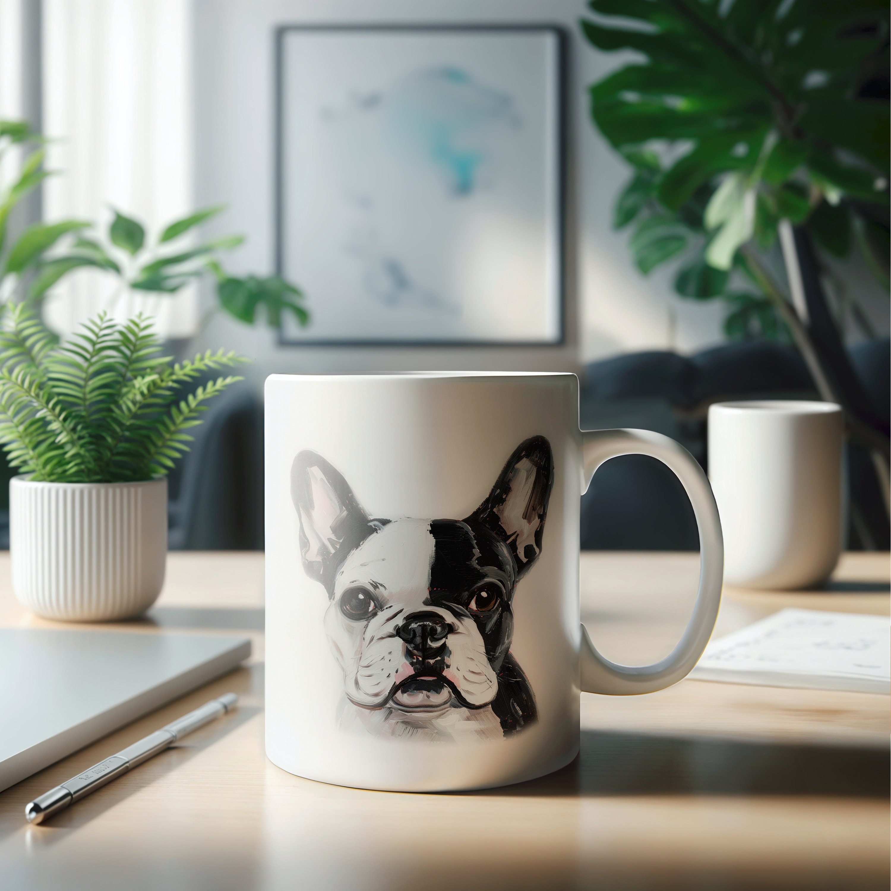 French Bulldog Mug Perfect Gift for Dog Lovers Ceramic Coffee Cup With ...