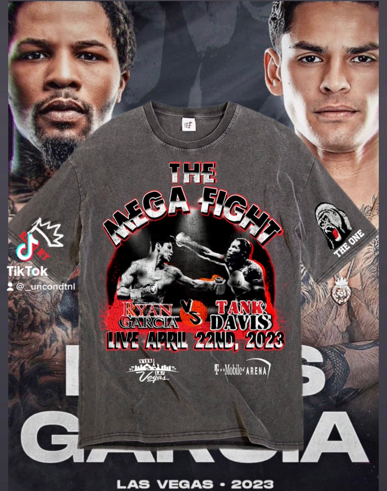 Tank Davis Vs Ryan Garcia mega Fight T-shirt - Etsy UK