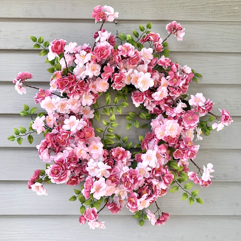 Pink Spring Wreath - Etsy