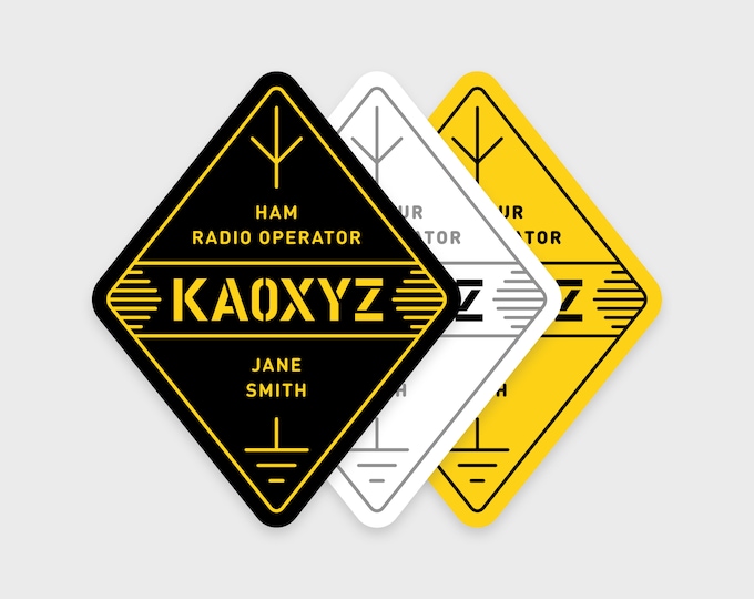 Custom Morse Code Ham Radio Callsign Car Vinyl Decal Sticker Amateur ...