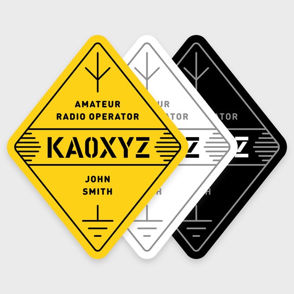 Ham Call Sign Decal - Etsy