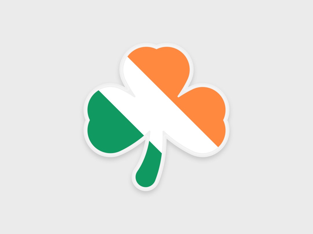 Ireland Sticker • Irish Sticker Featuring the Tricolor Flag Shamrock ...