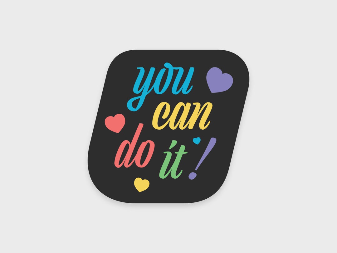 You Can Do It • Aesthetic Sticker • Motivational Affirmation ...
