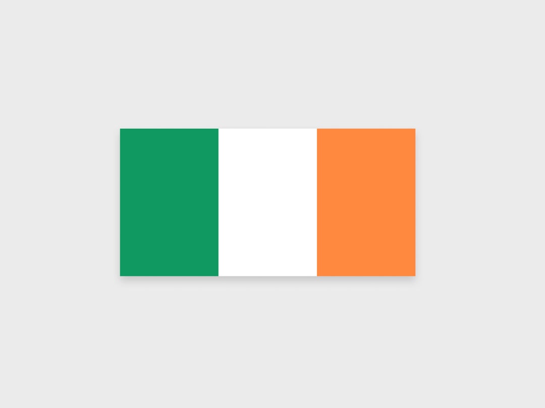 Irish Flag Bumper Sticker • Ireland Flag • Bumper Decal Ideal for Cars ...