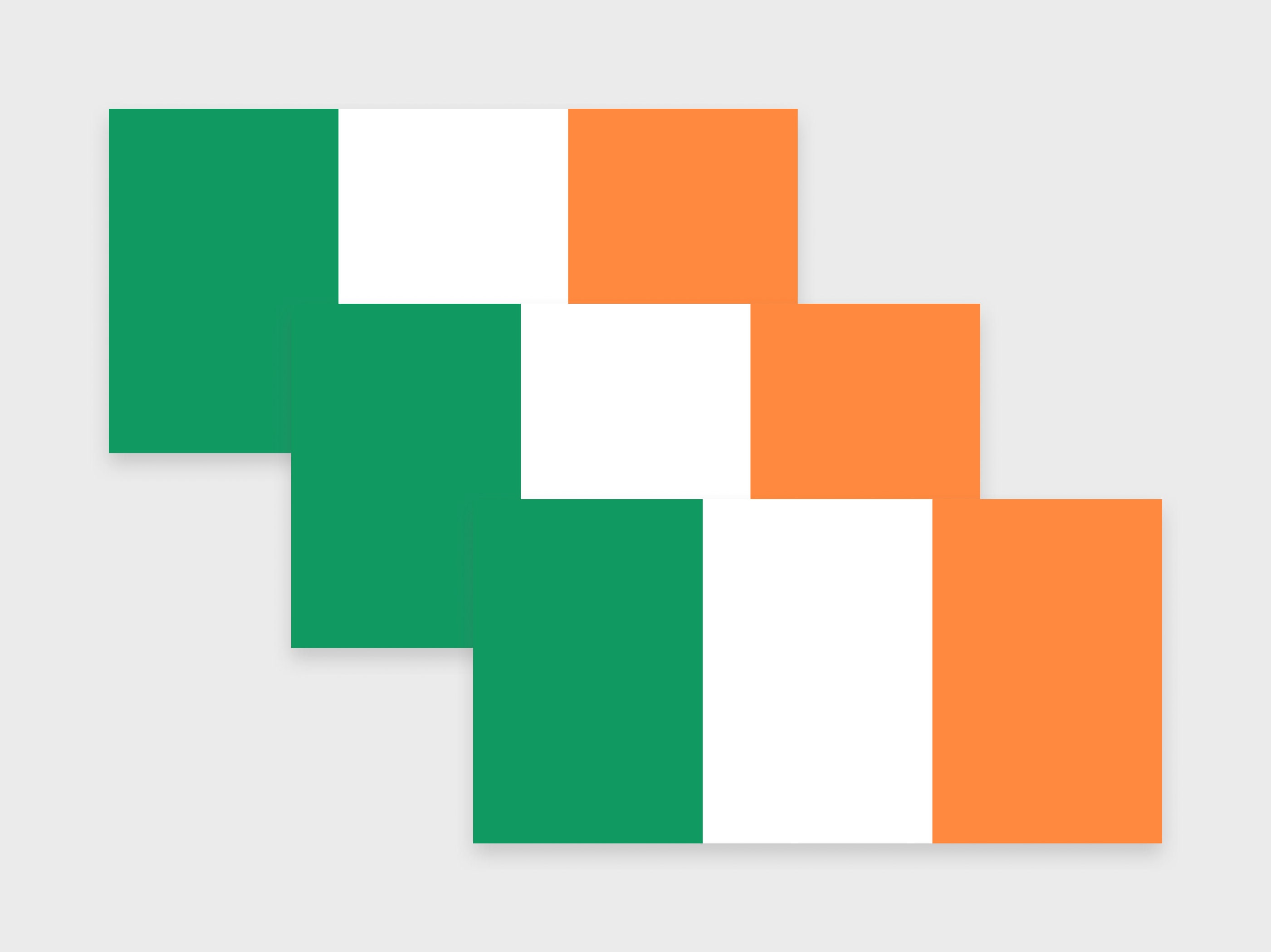 Irish Flag Bumper Sticker Ireland Flag Bumper Decal Ideal - Etsy