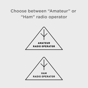 Ham Radio Call Sign Sticker Personalized Waterproof Dishwasher-safe ...